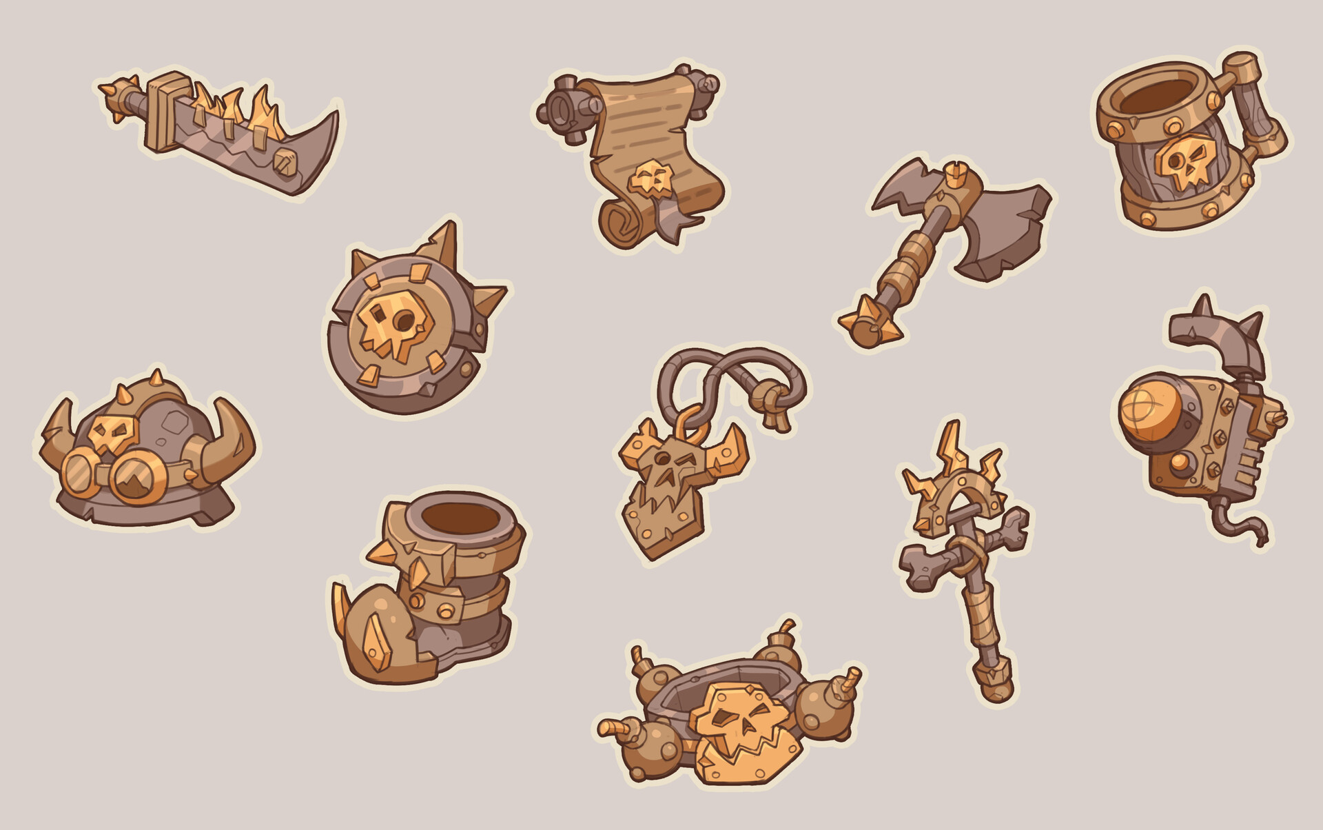 ArtStation - Stylized props sketches