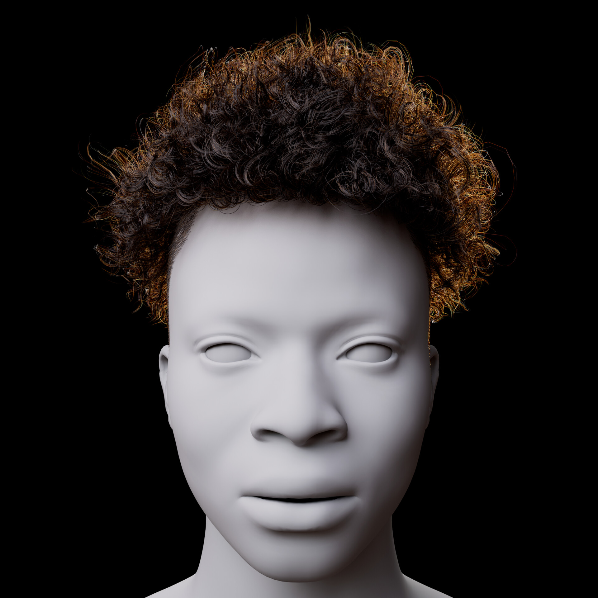 ArtStation - Curly Hairstyle