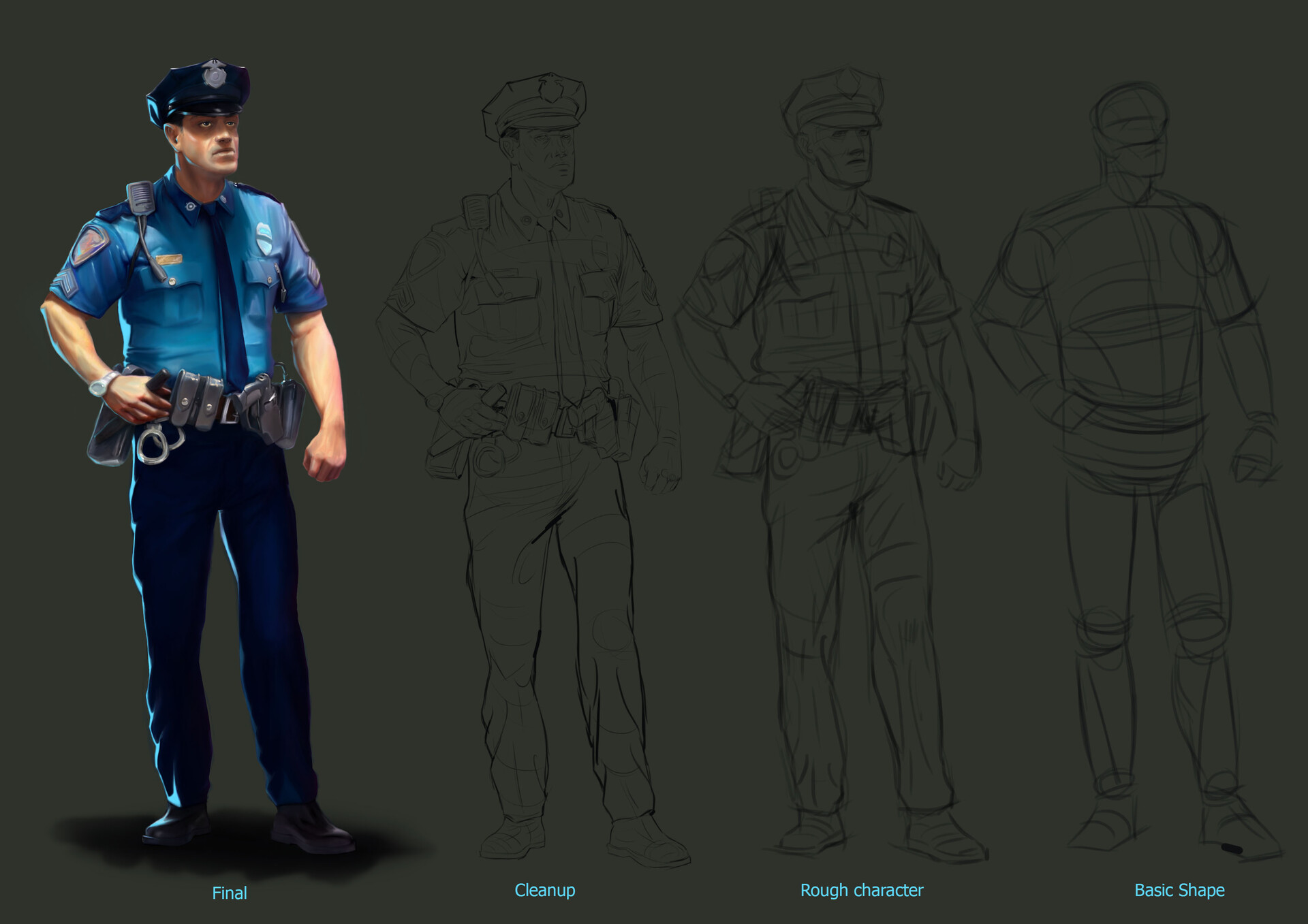 ArtStation - Cop Character