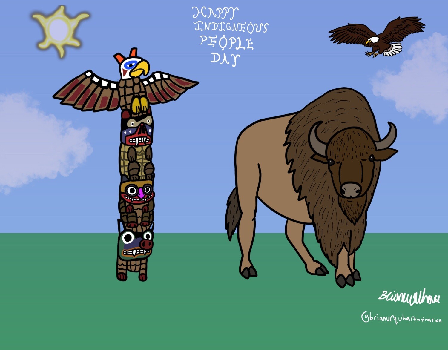 ArtStation - Brian Urquhart Animation- Happy Indigenous Peoples Day 2023