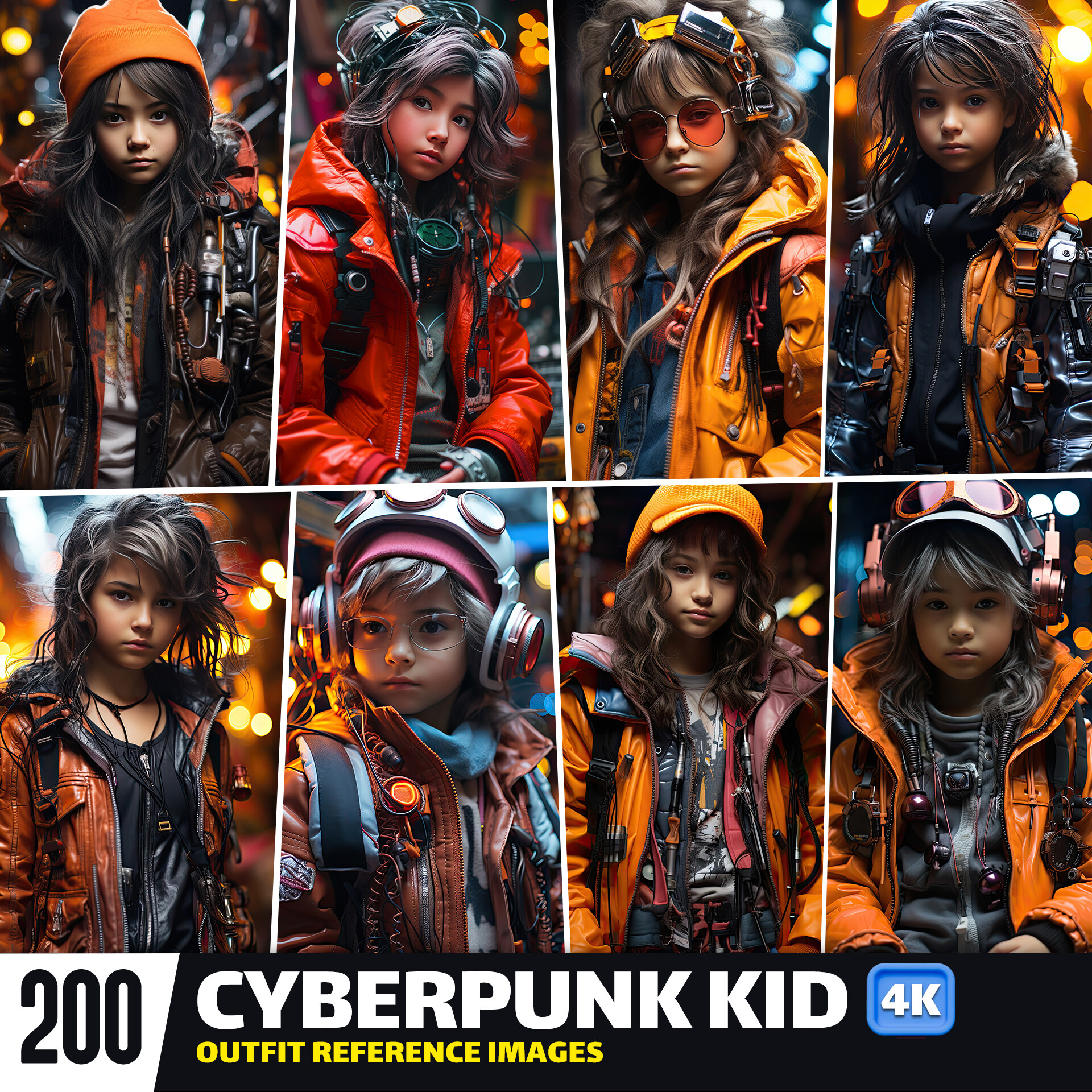 ArtStation - Cyberpunk Kid VOL.03 | 4K Reference Images