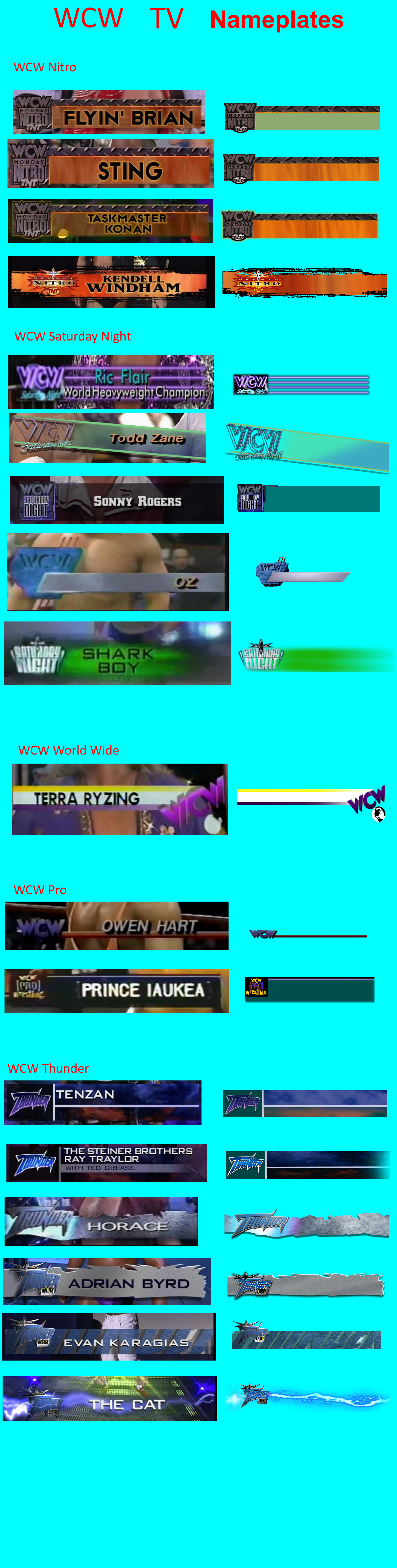 ArtStation - WCW Nameplate Work