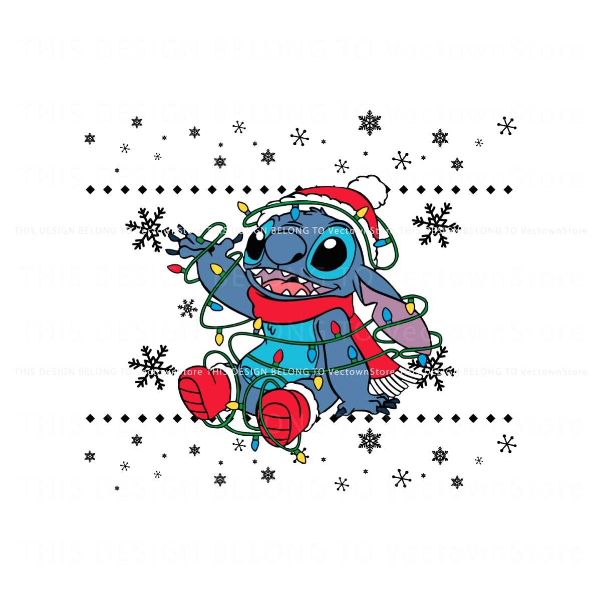 ArtStation - Merry Stitchmas Disney Stitch Ugly Christmas SVG Download