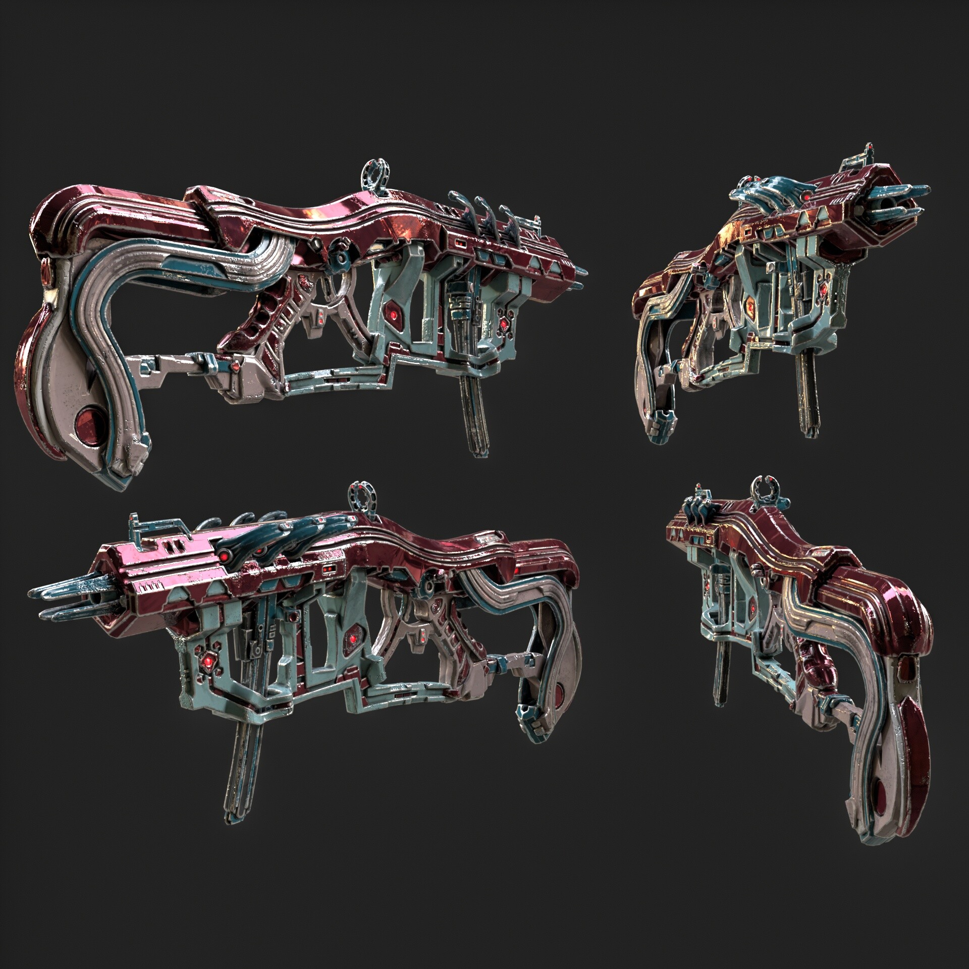 J.R. Wells - SPINE-CQB- Futuristic Weapon Model / Original Concept