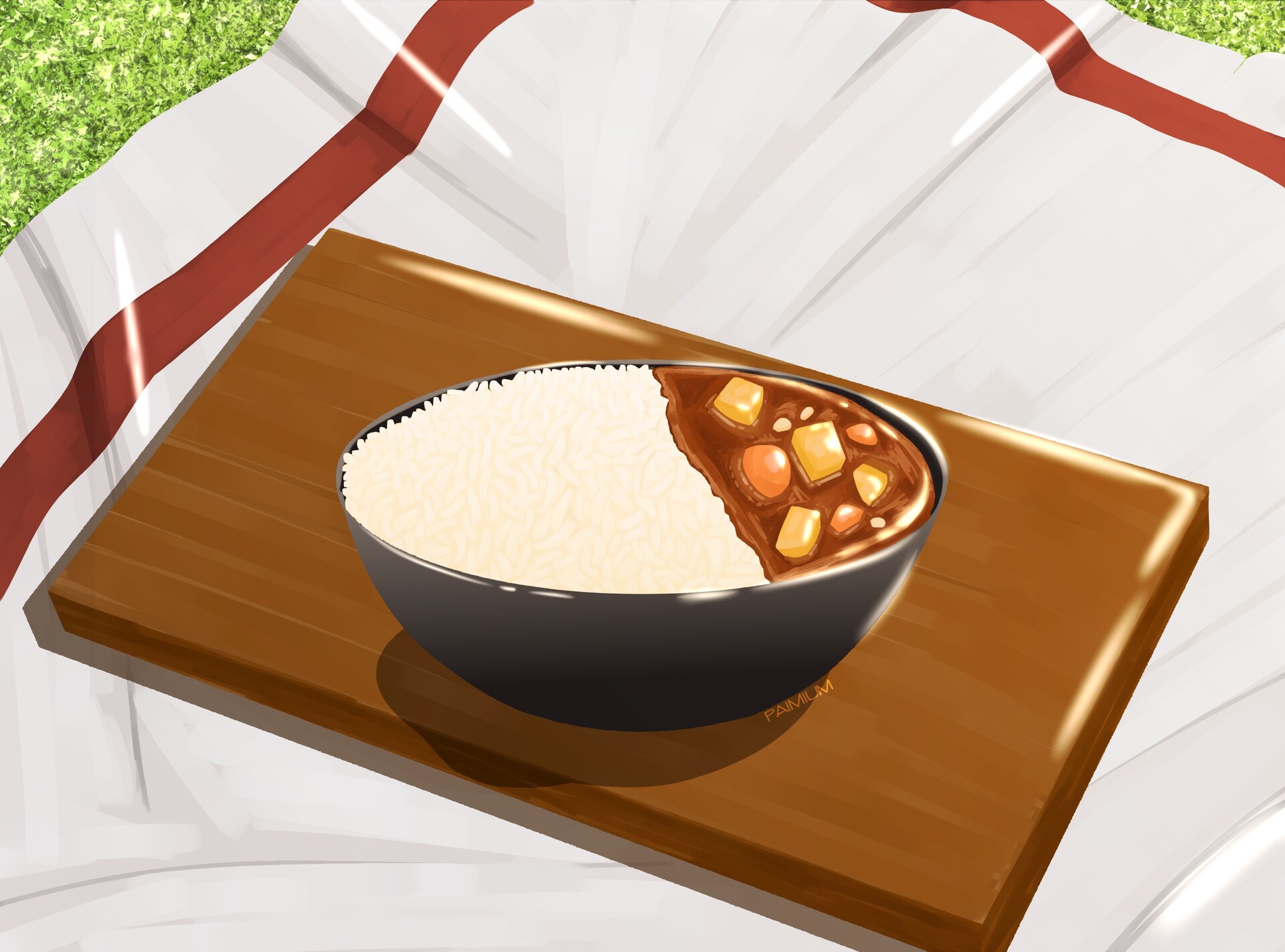 ArtStation - Curry on Rice