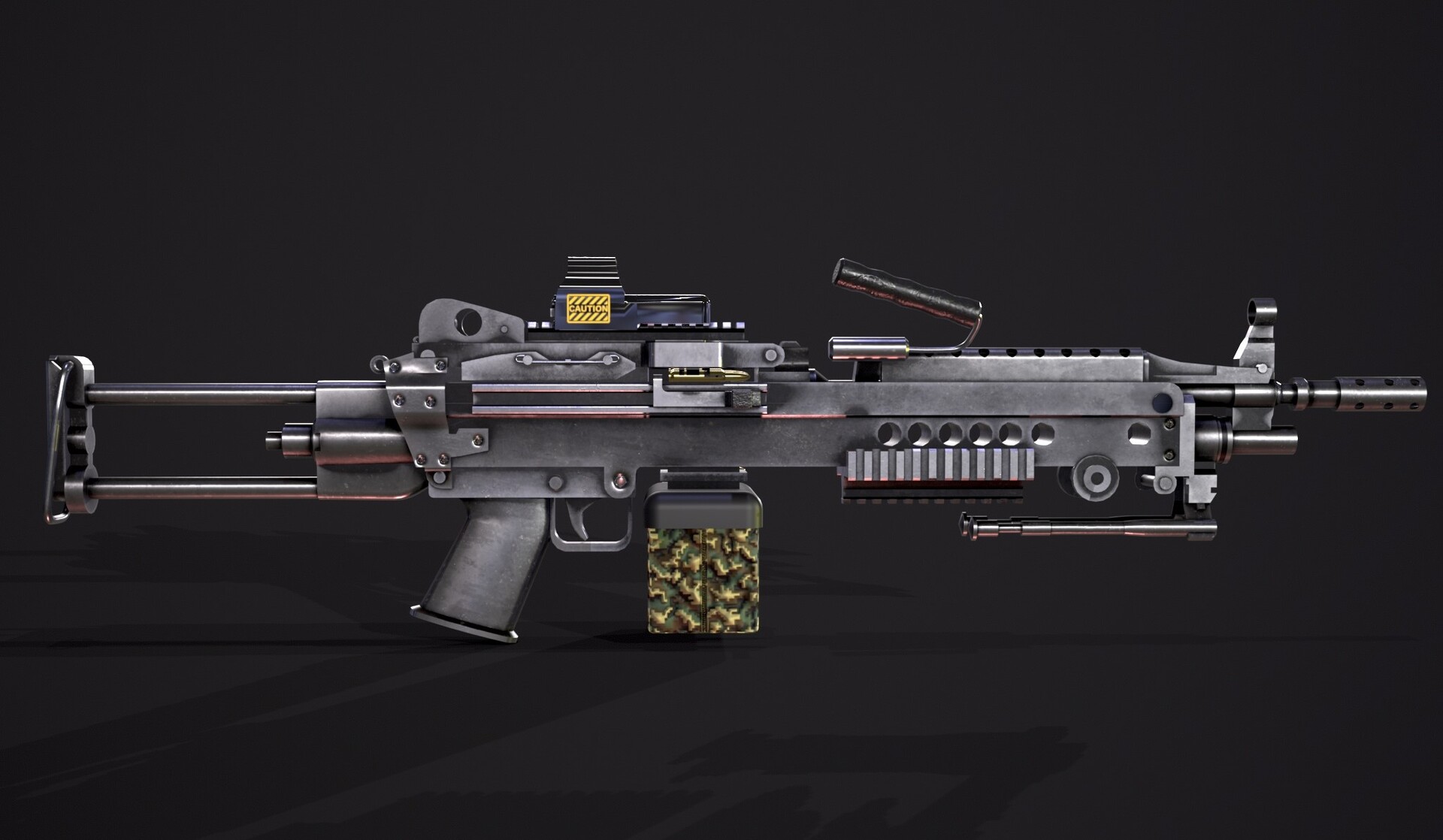 ArtStation - FN MINI M249 Light Machine Gun