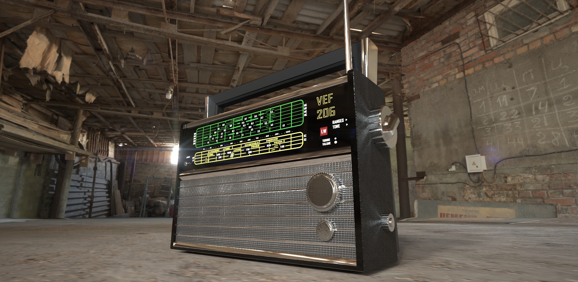 ArtStation - VEF-202 Radio model