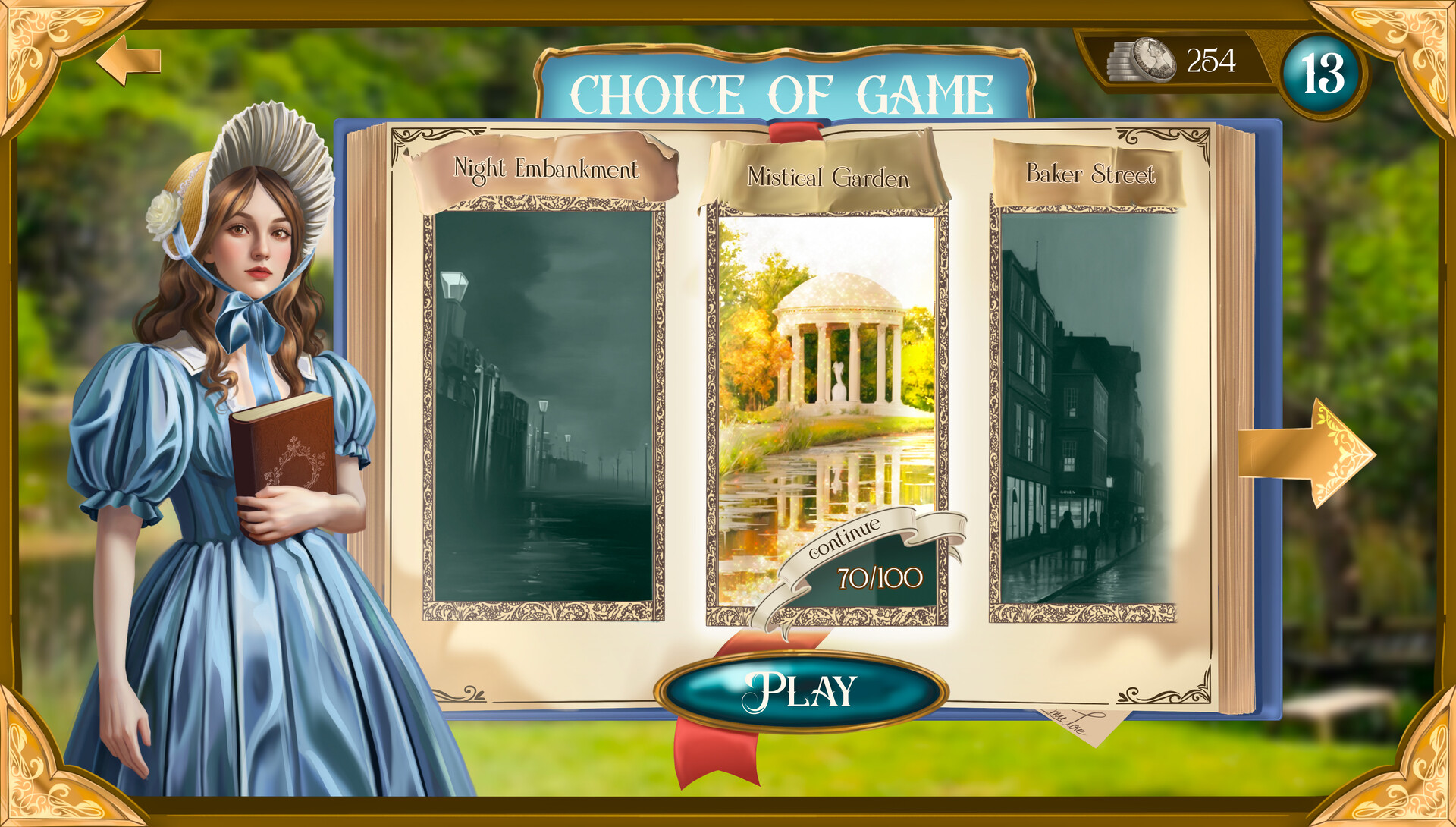 ArtStation - Interface concept for a game in a Victorian setting.