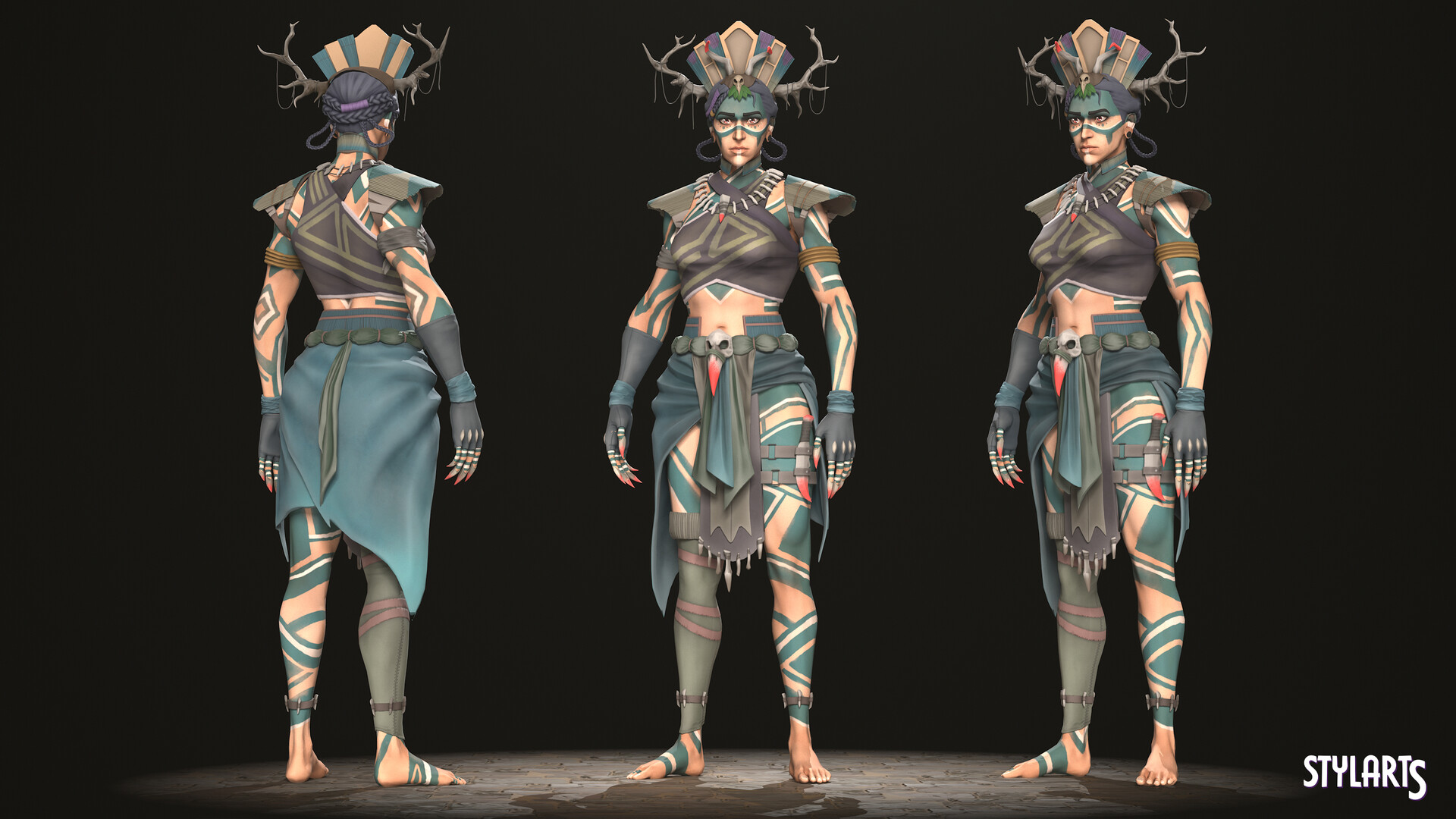 StylArts - Stylized Aztec Shaman Character - Lalayna