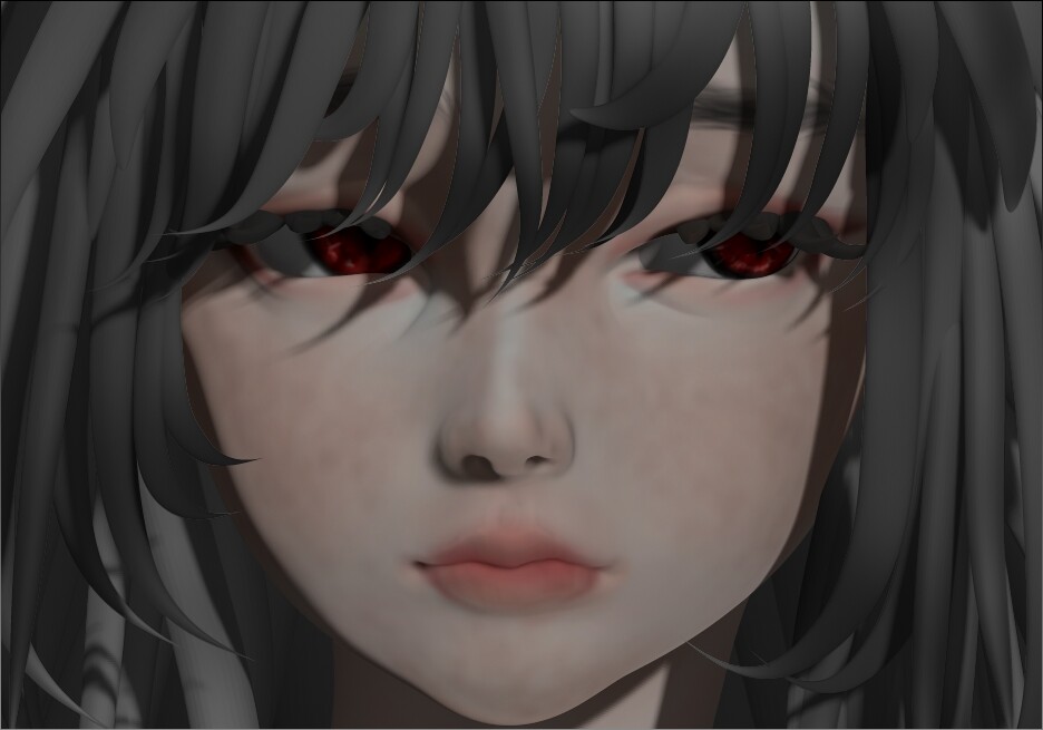 ArtStation - Anthropomorphic Wolf Girl - WIP