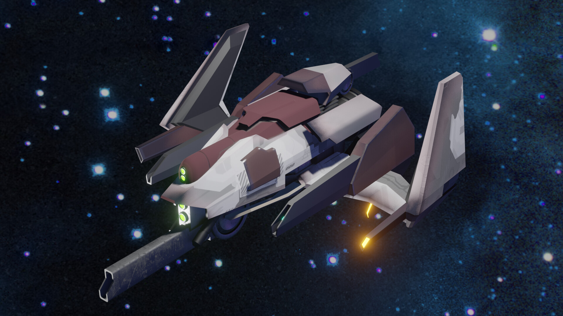 ArtStation - Bosconian:Space patrol ship