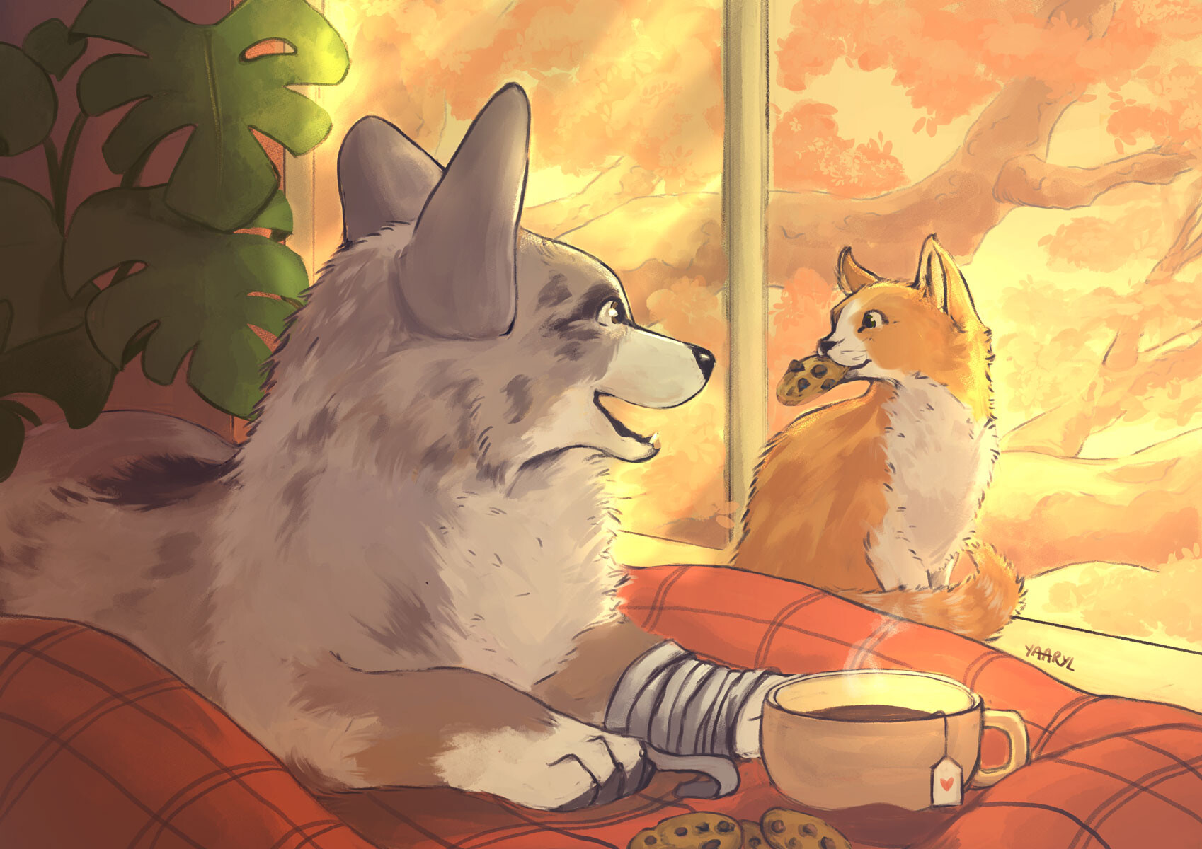 ArtStation - Golden hour, cosy time