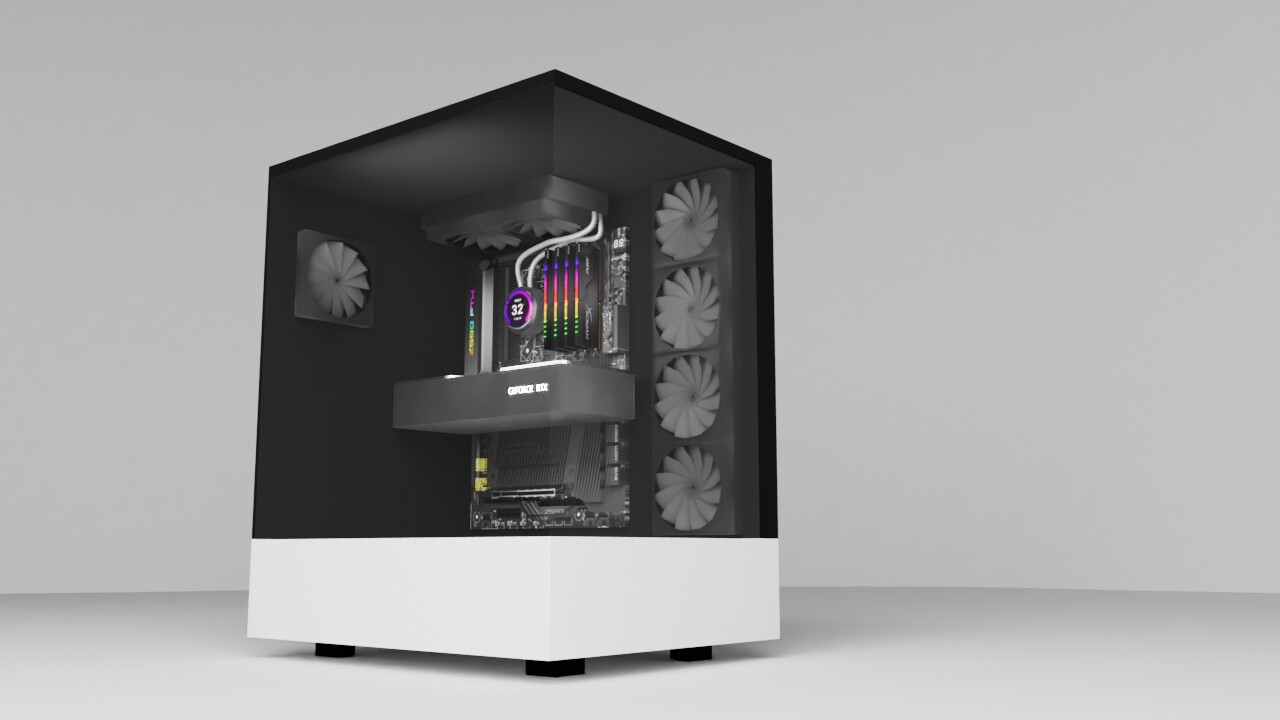 ArtStation - 3D PC made in Maya