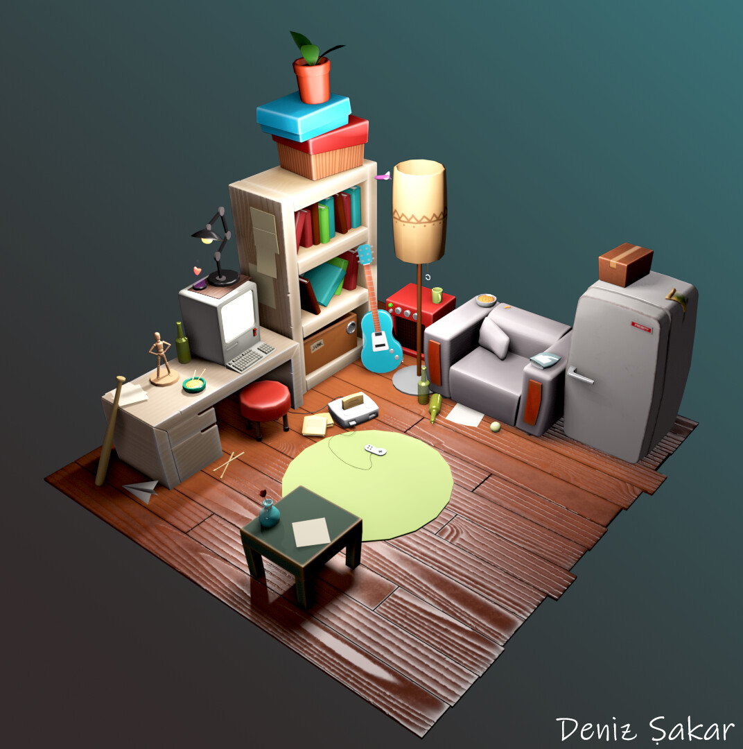 ArtStation - Stylised Room