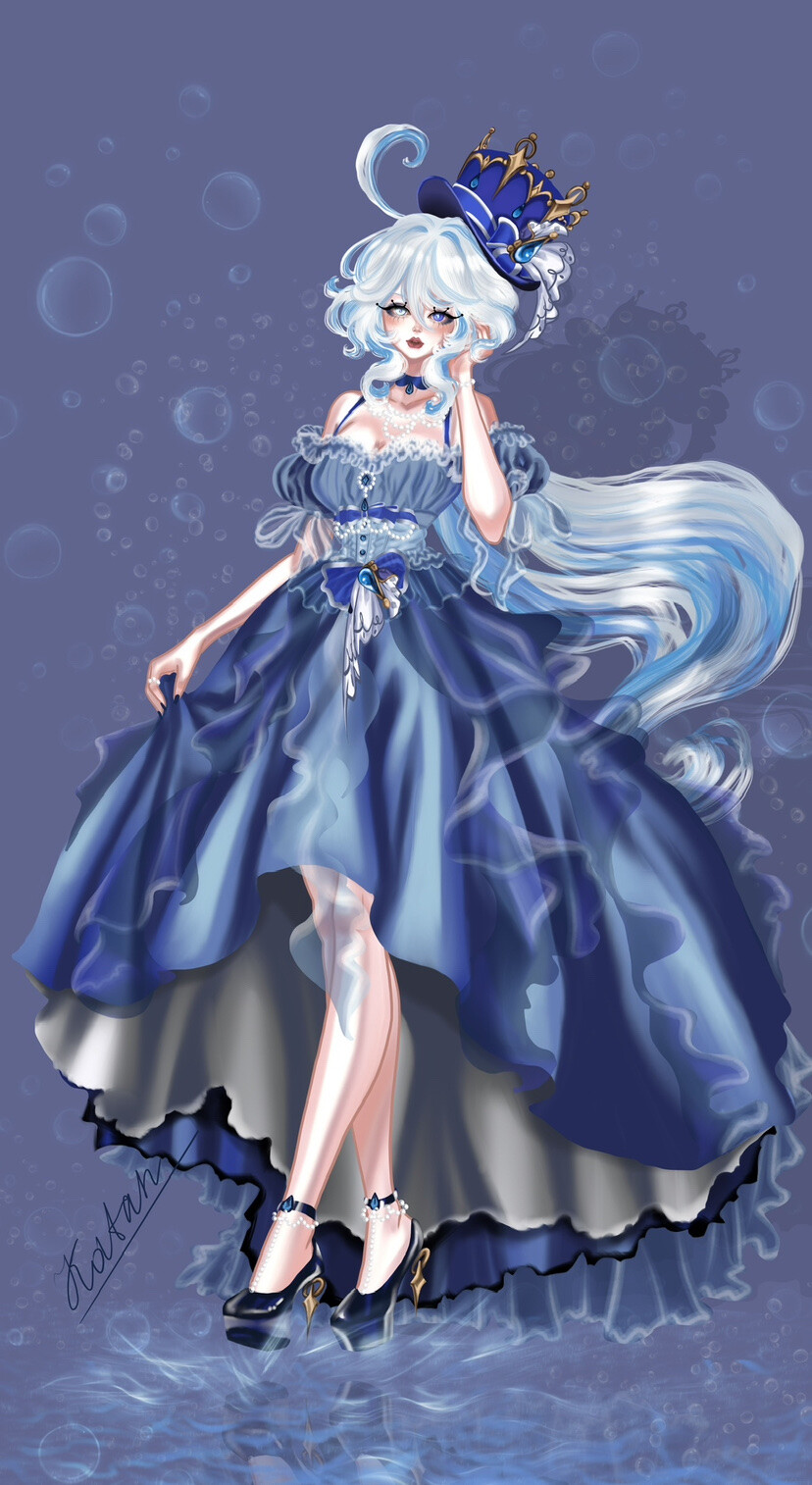 ArtStation - Furina Genshinimpact fan art