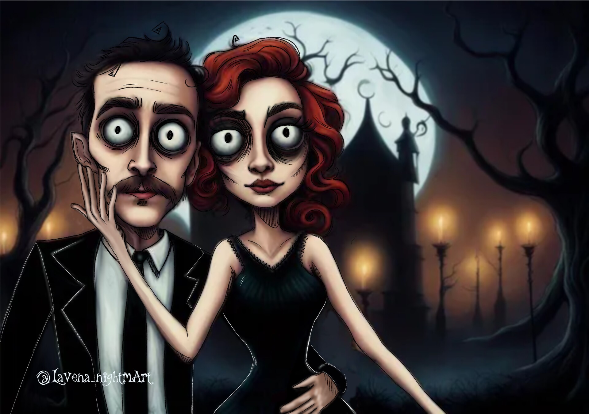 ArtStation - Tim Burton inspired portraits