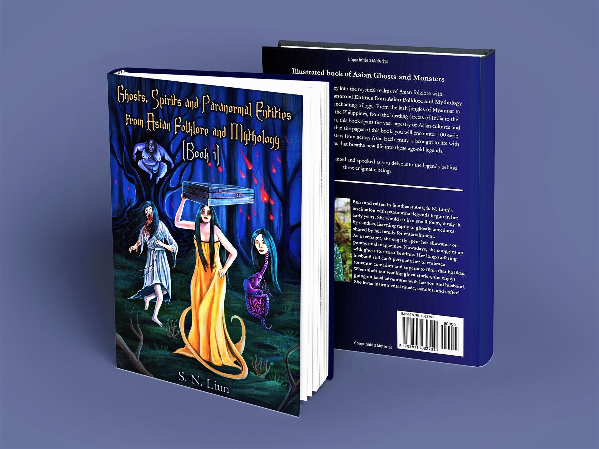 ArtStation - Book Cover Commission - Ghosts, Spirits from Asian ...