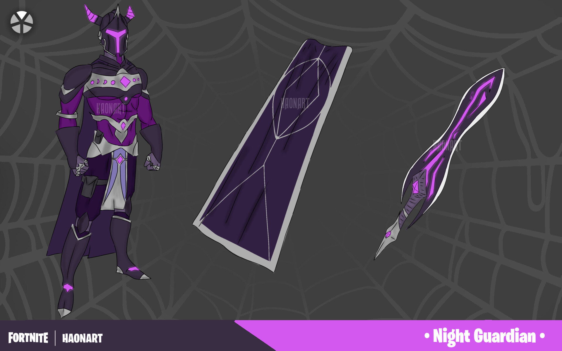 HaonArt - Fortnite Skin set Concept | The “Abyss Kingdom” set - Redeisgn