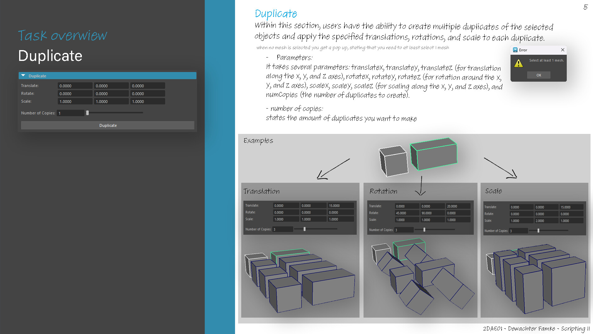 Famke Dewachter - Maya Automation Tool: Streamline Your Workflow