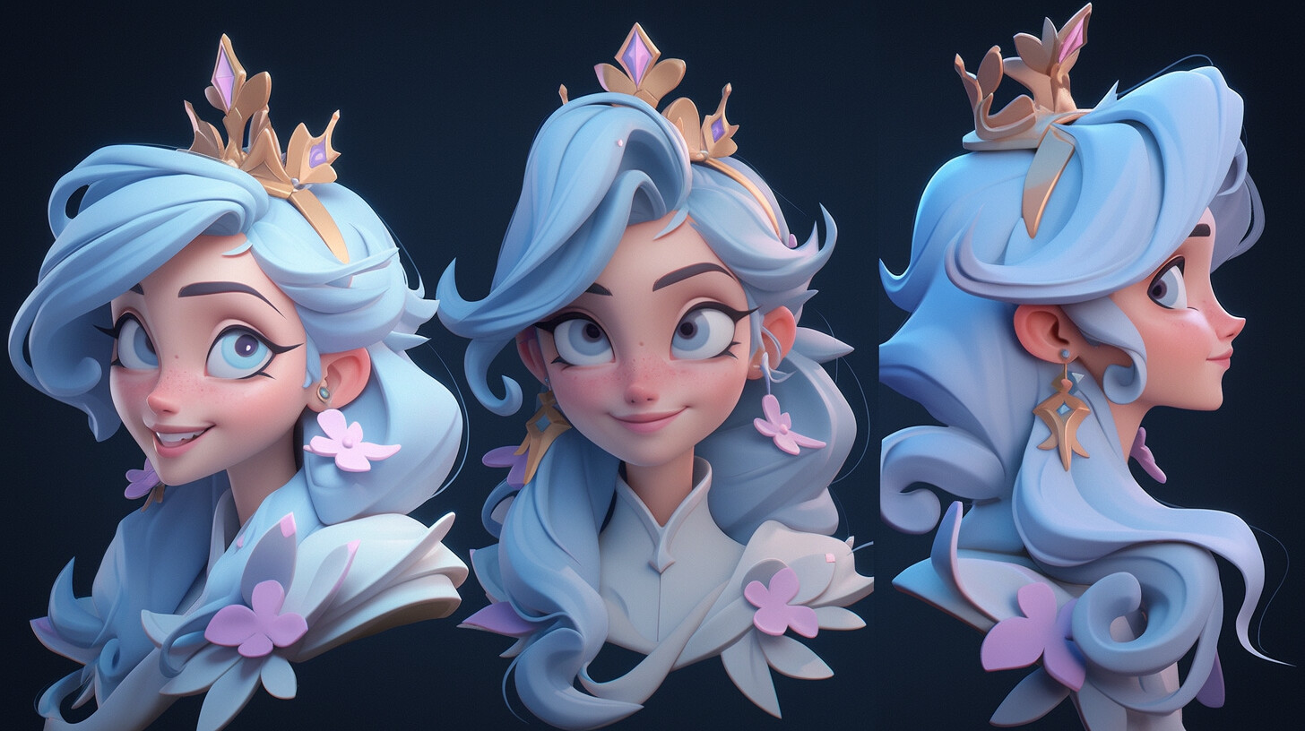 3D Head Sculpt References in 4K - Tika Art - +300 Queen Head References ...