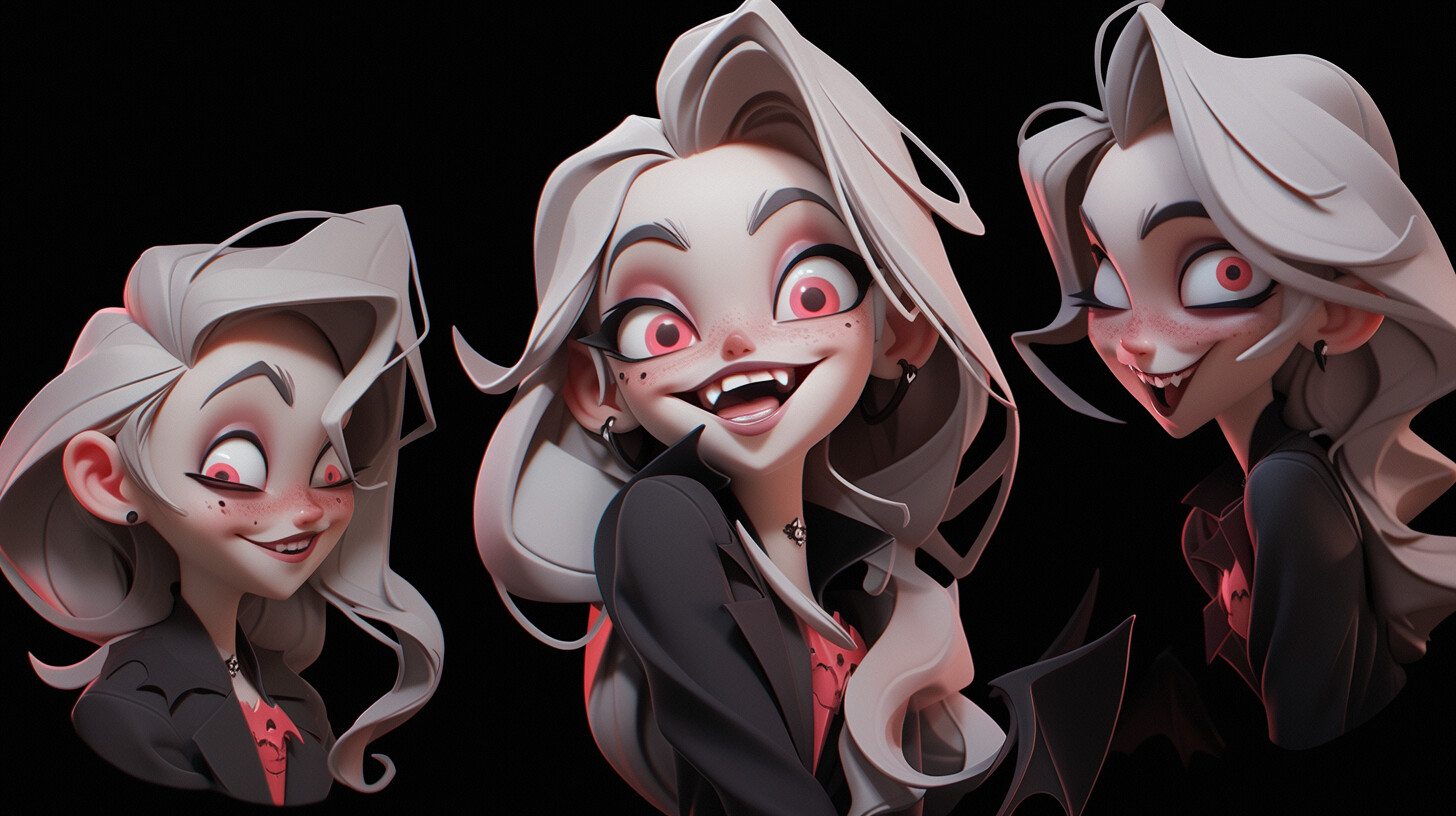 3D Head Sculpt References in 4K - Tika Art - +350 Vampire Female Head ...