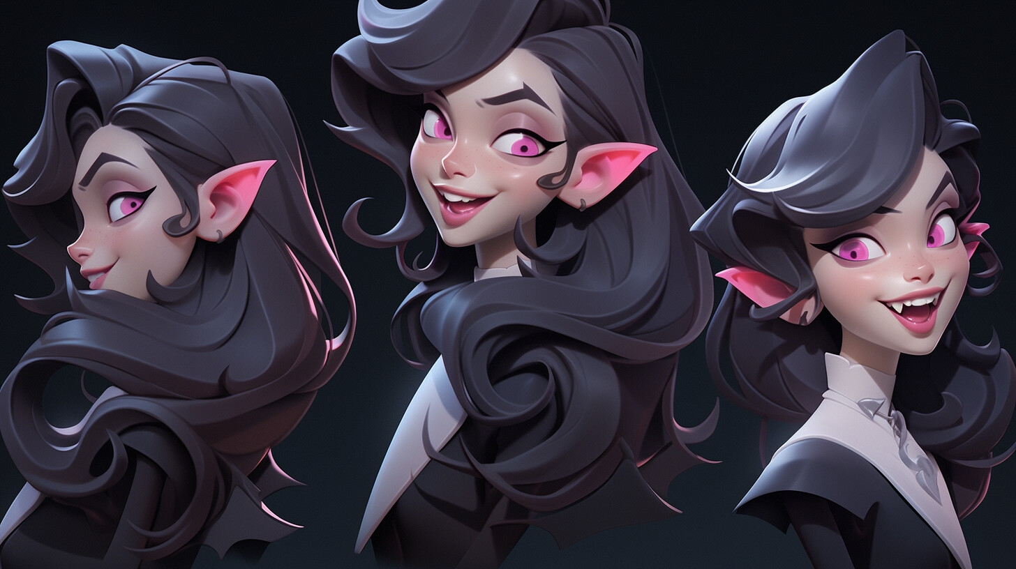 3D Head Sculpt References in 4K - Tika Art - +350 Vampire Female Head ...