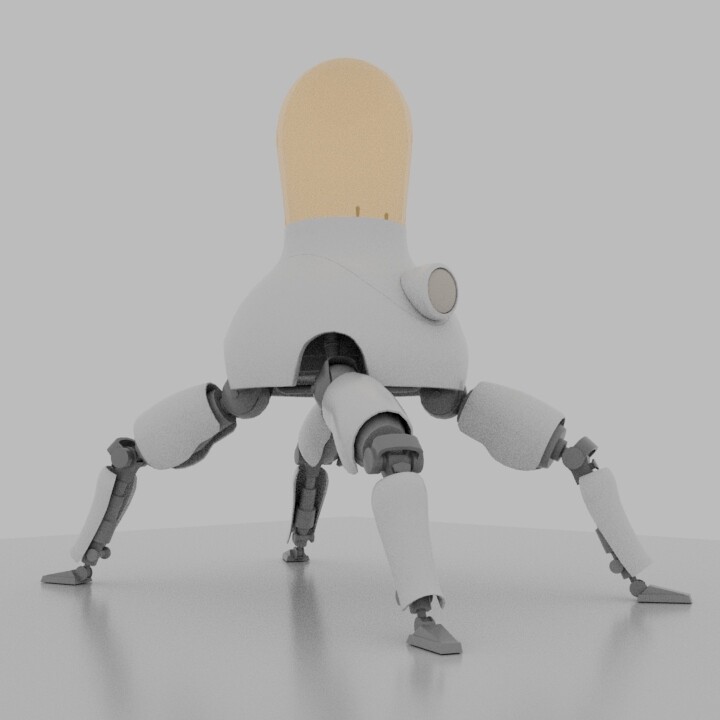 ArtStation - Quadraped Robot Vehicle Model