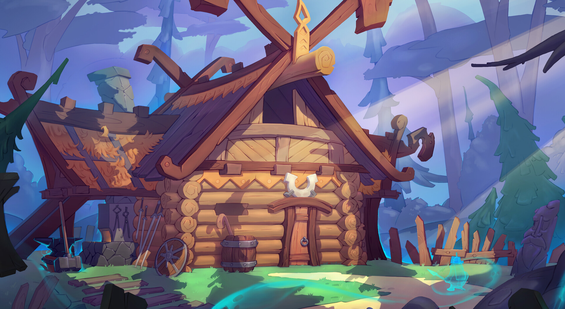 ArtStation - Slavic Magic Forge - concept art | environment design