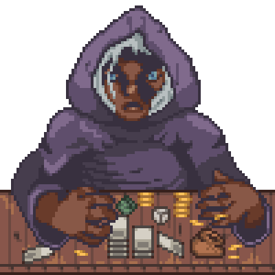 evil wizard pixel art