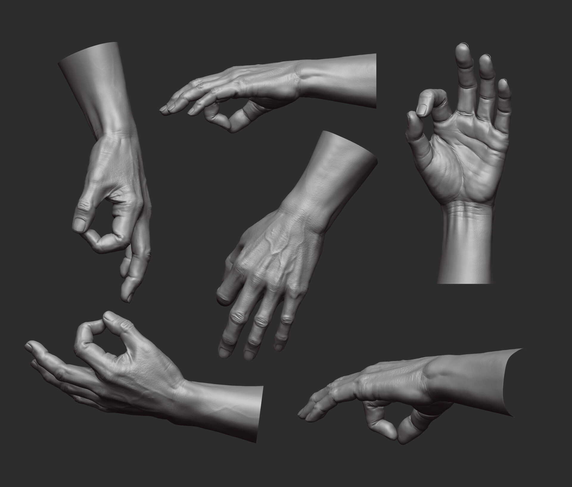 ArtStation - Body Shape Exercise_hand