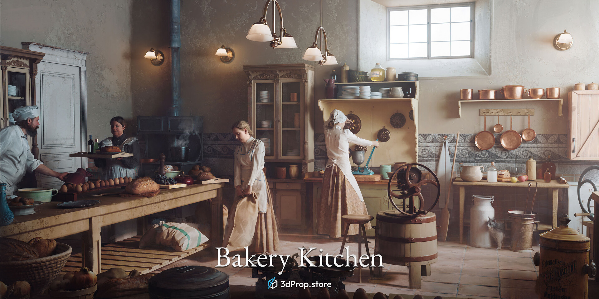 ArtStation - Bakery Kitchen - Early 20th Century