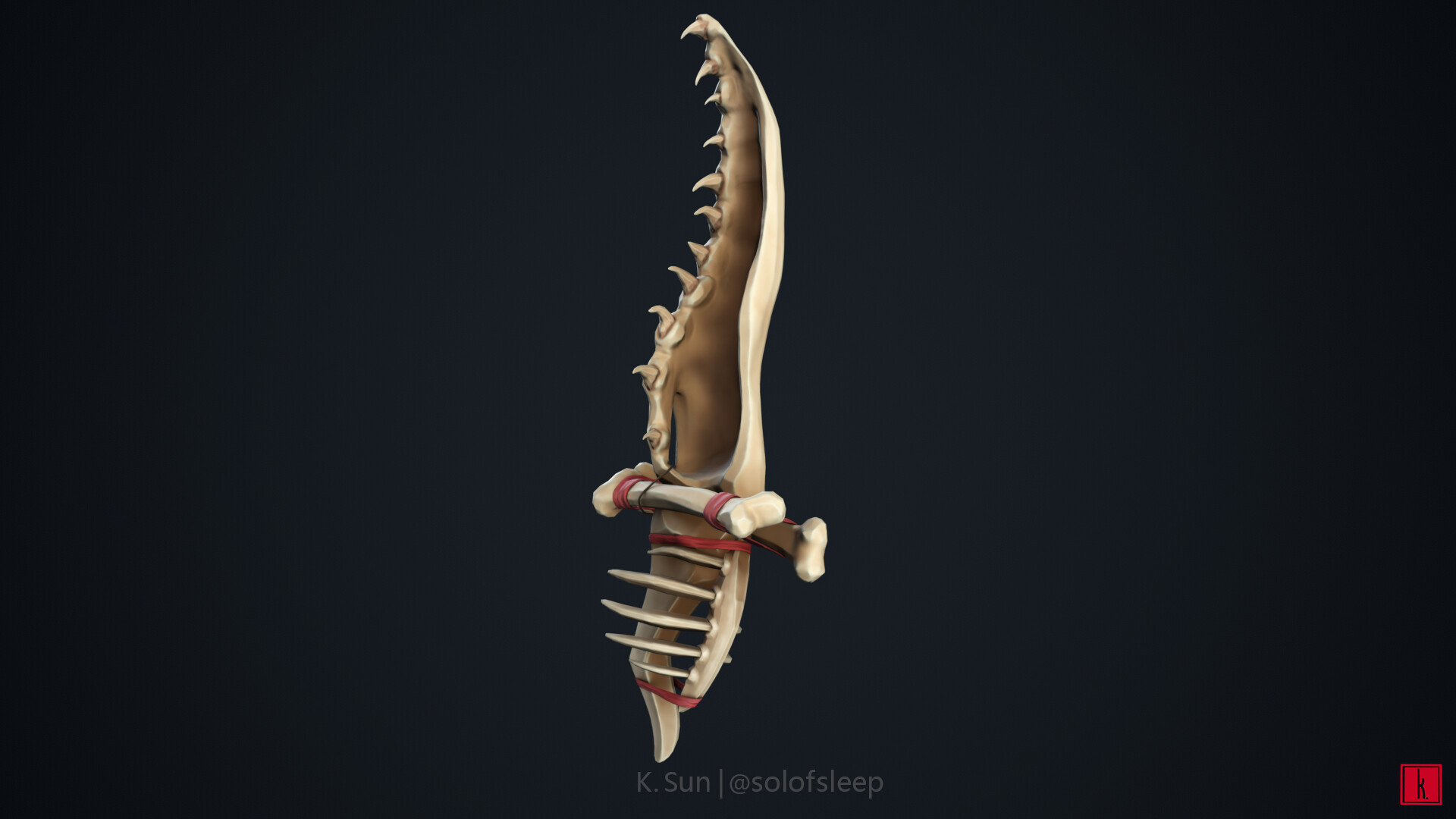 K. Sun - Stylized Bone Sword