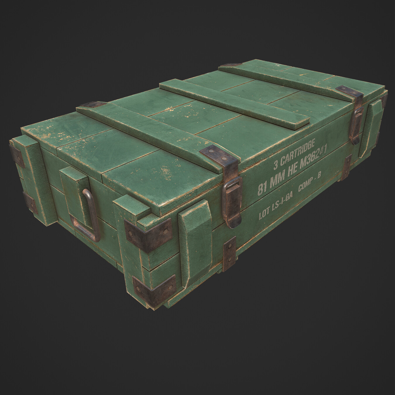 ArtStation - Props - Wooden military box