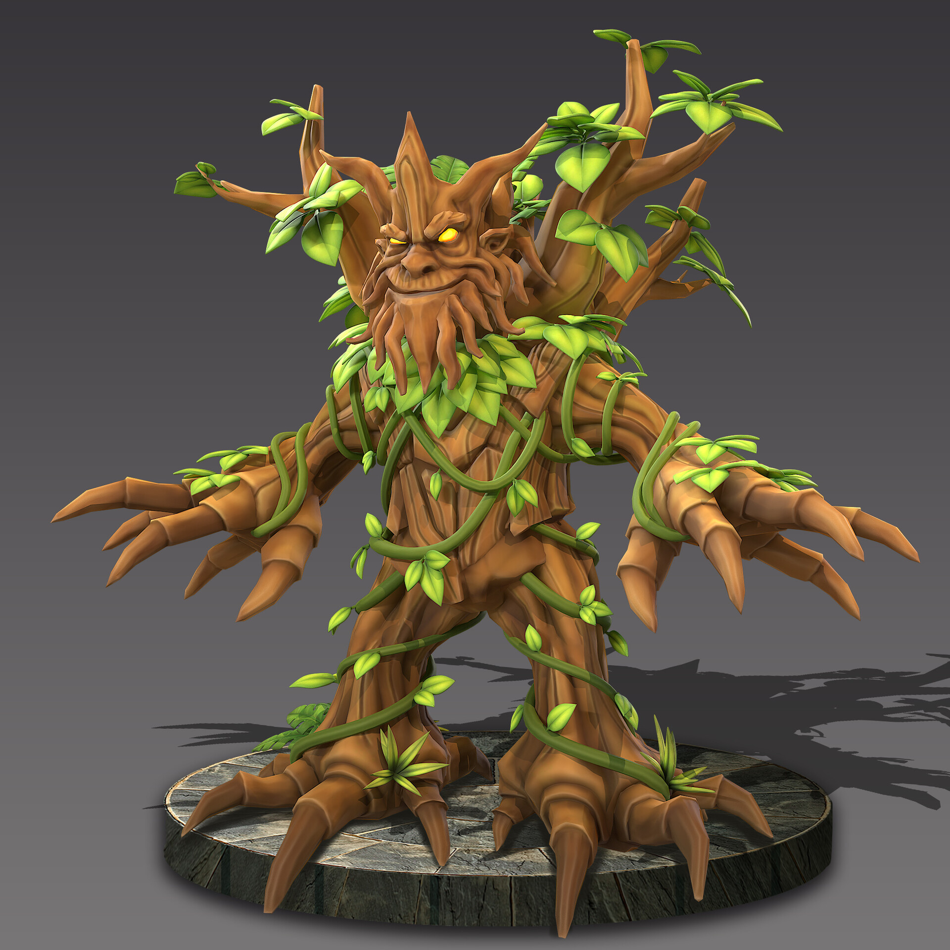 ArtStation - Ent wood golem