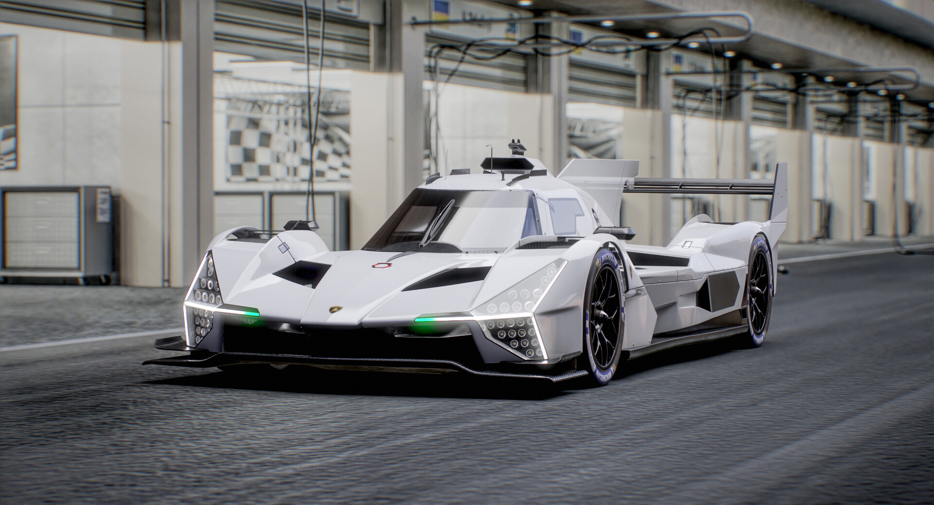 ArtStation - Lamborghini SC63 LMH WEC 2024 Hypercar White Mockup PBR 3D ...