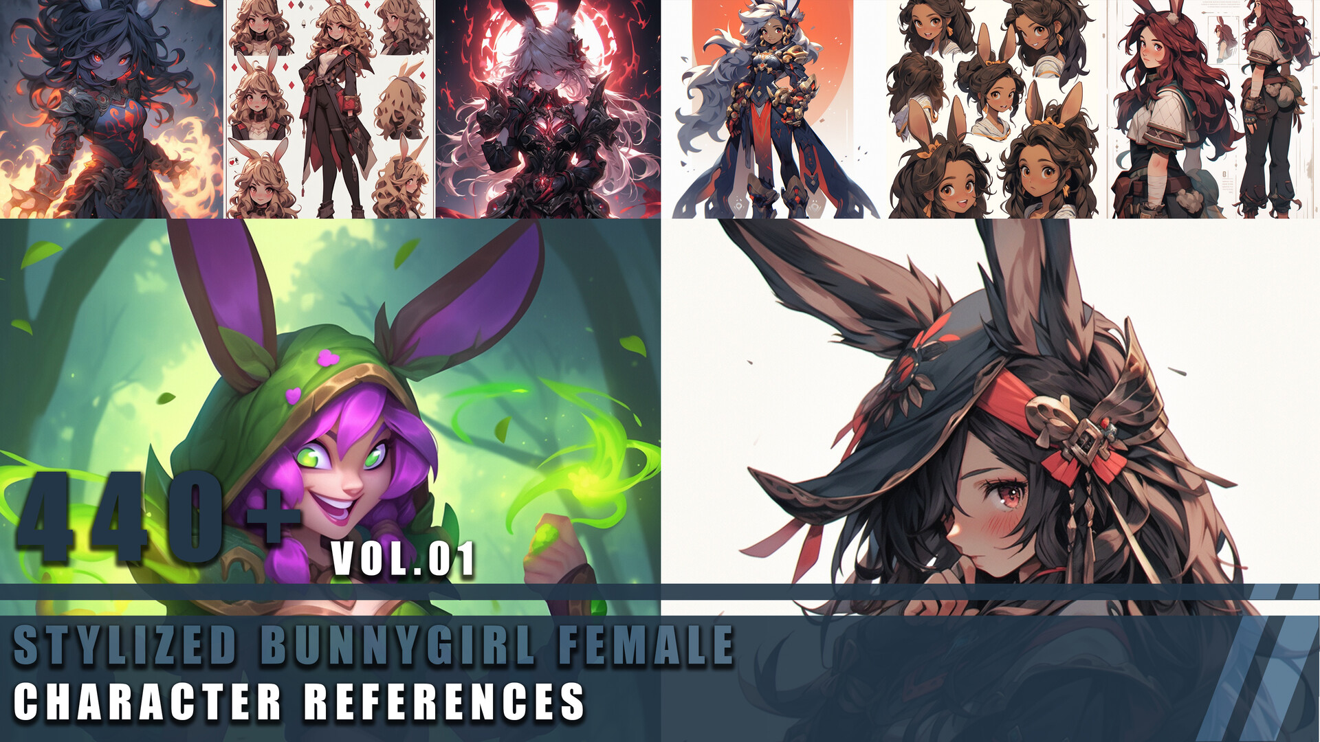 WaterLaw's Studio - 440+ Stylized Bunnygirl Female - Character ...