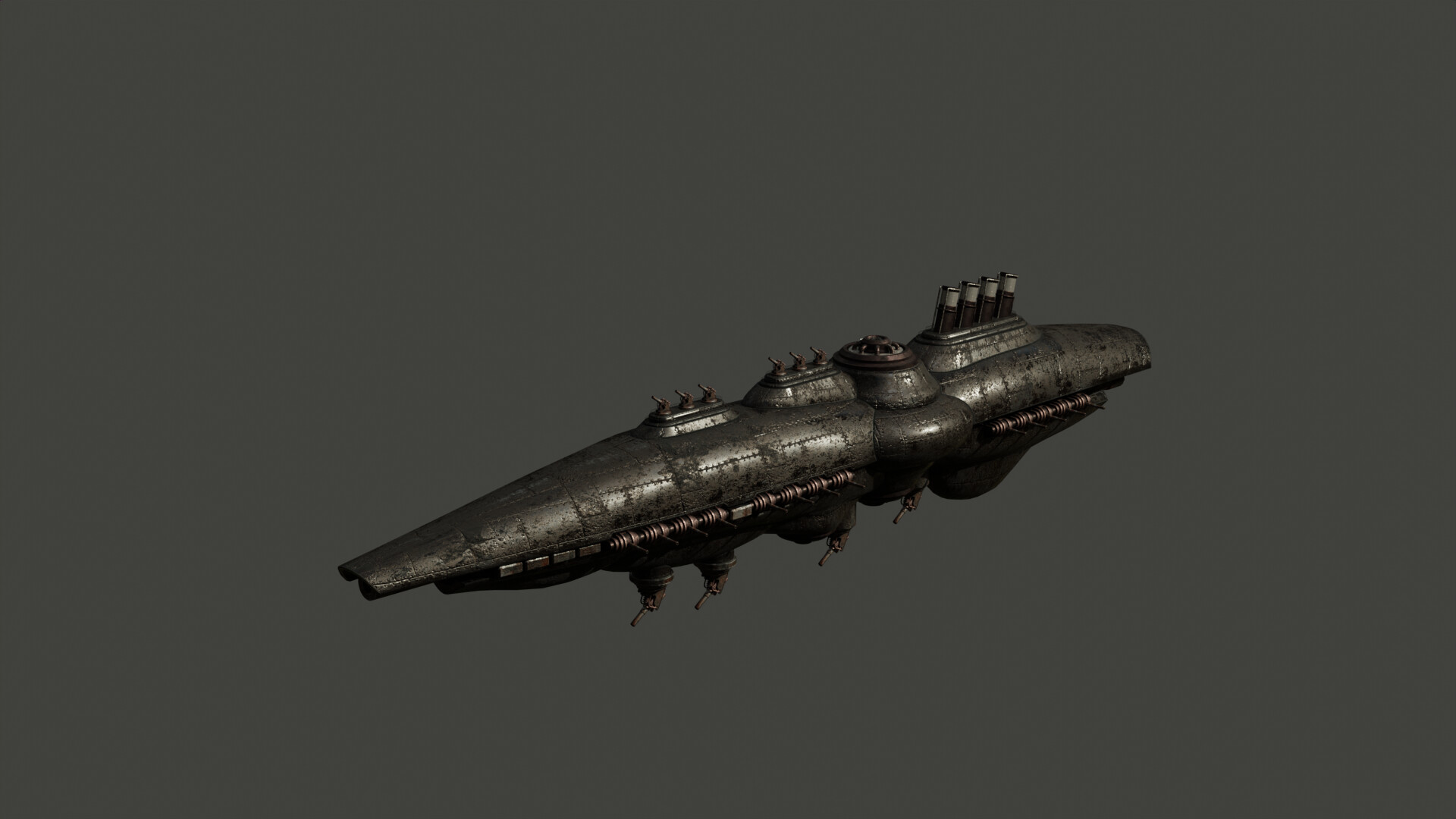 ArtStation - Steampunk/Dieselpunk airship II