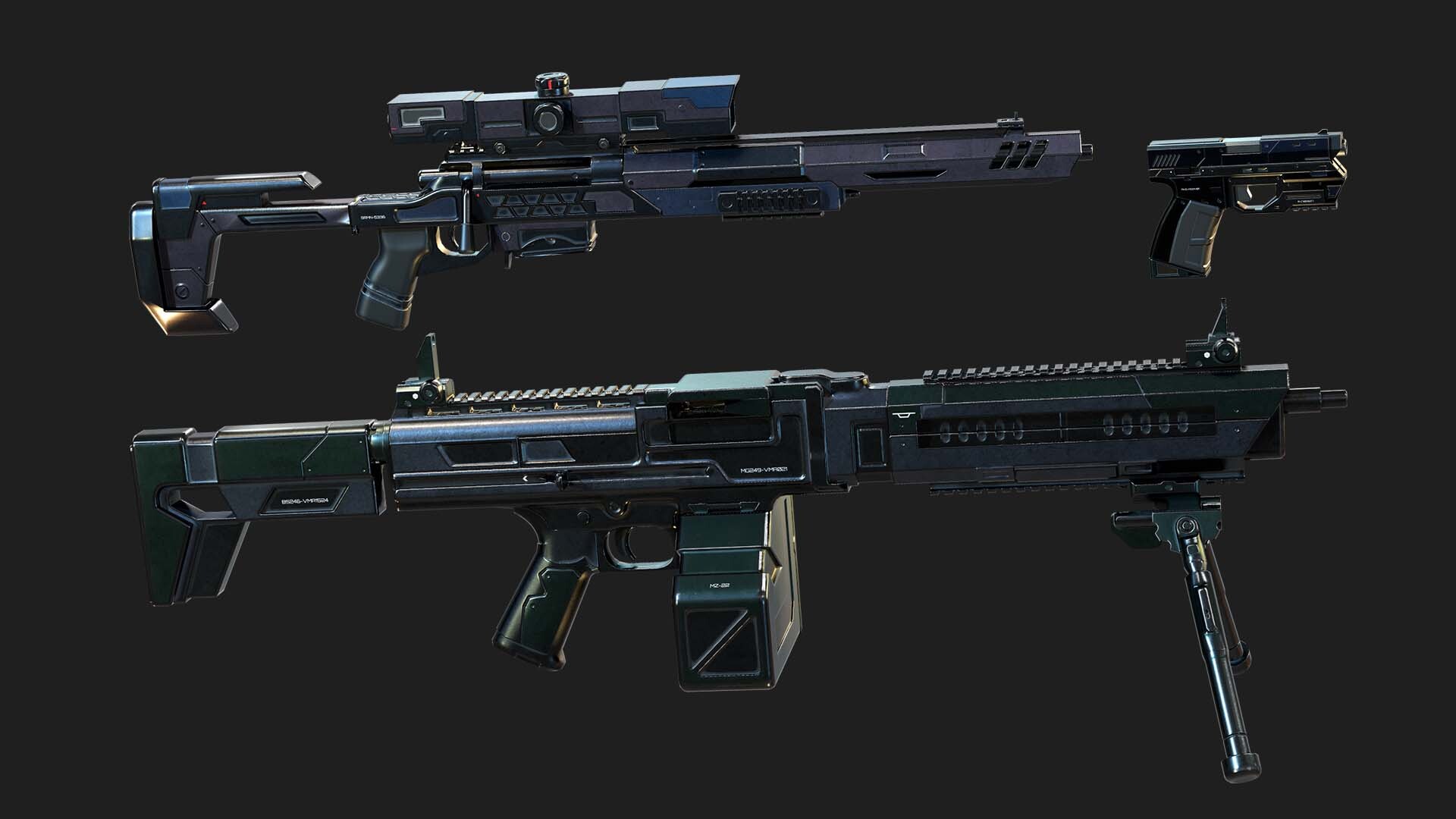 ArtStation - Moon Mistery weapons