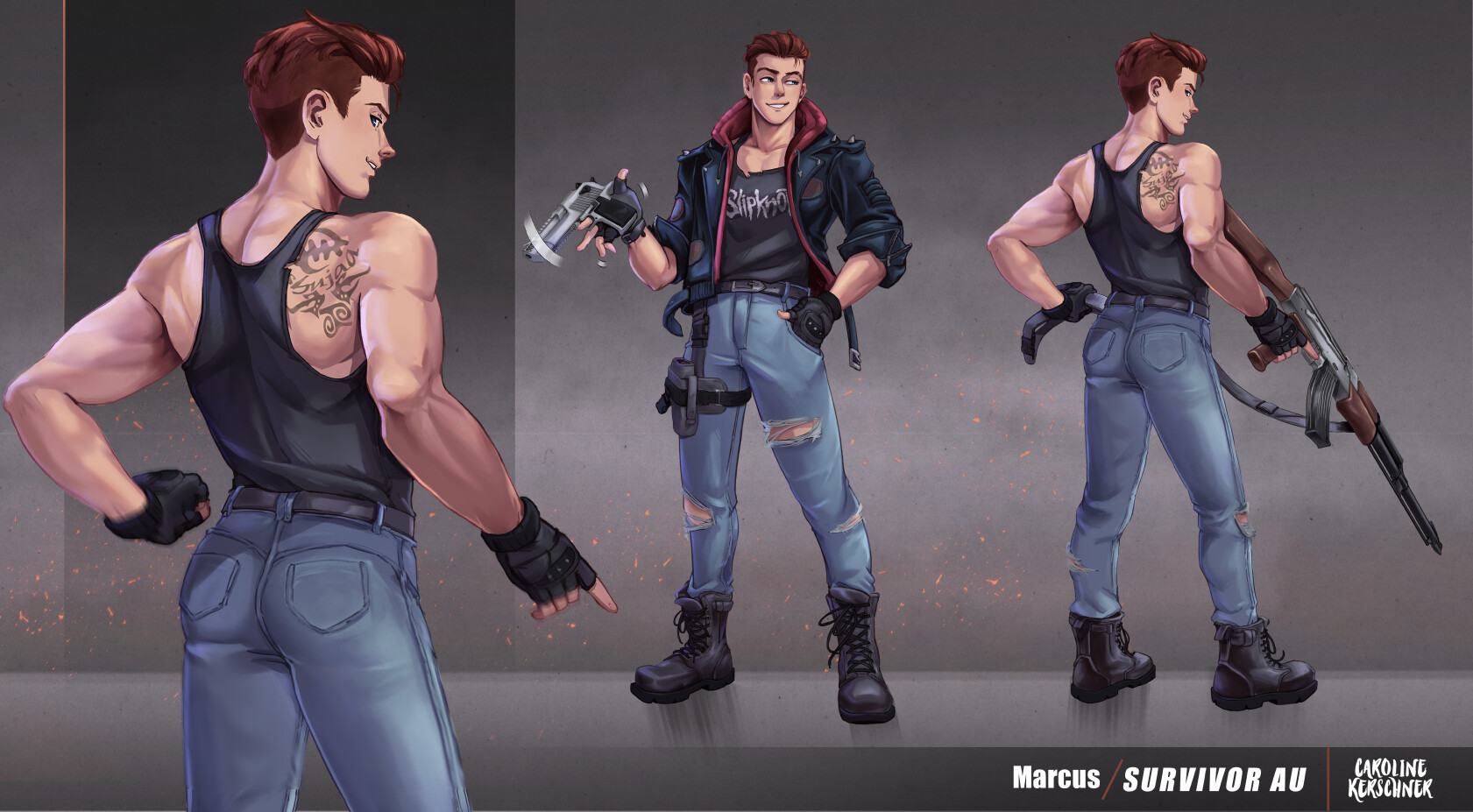 ArtStation - Marcus Survivor AU Character Sheet