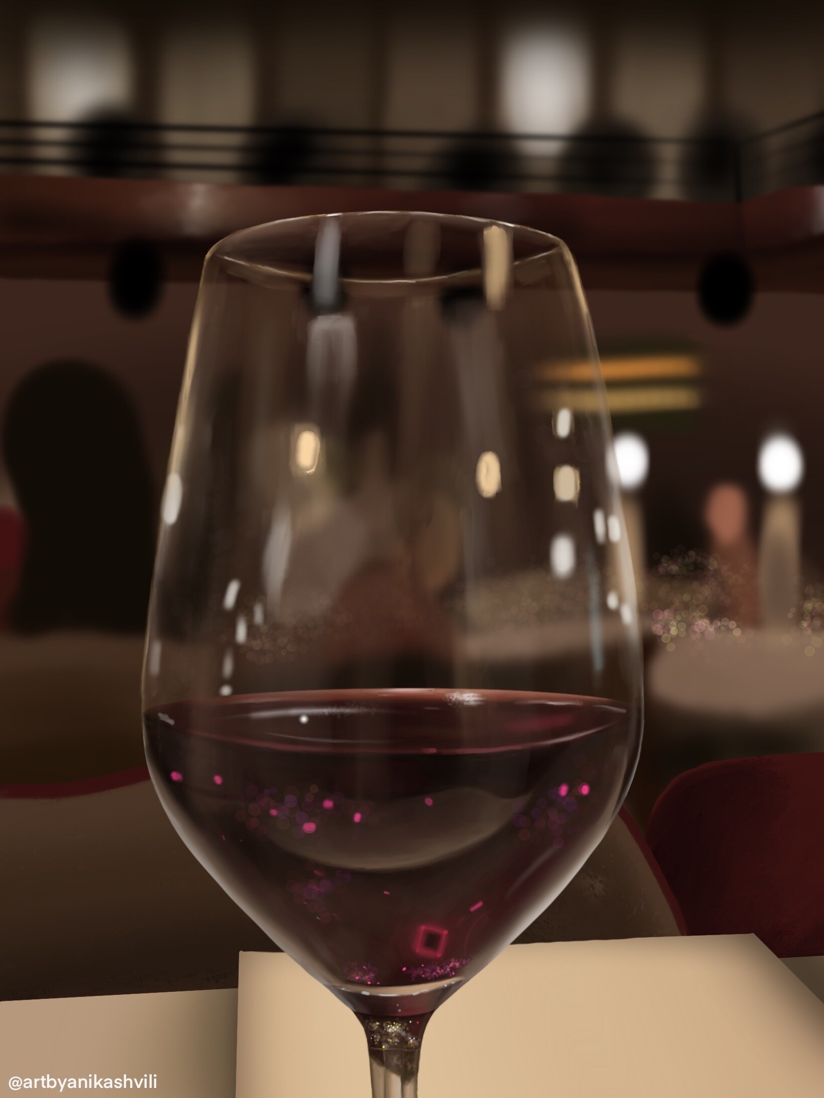 ArtStation - Red wine
