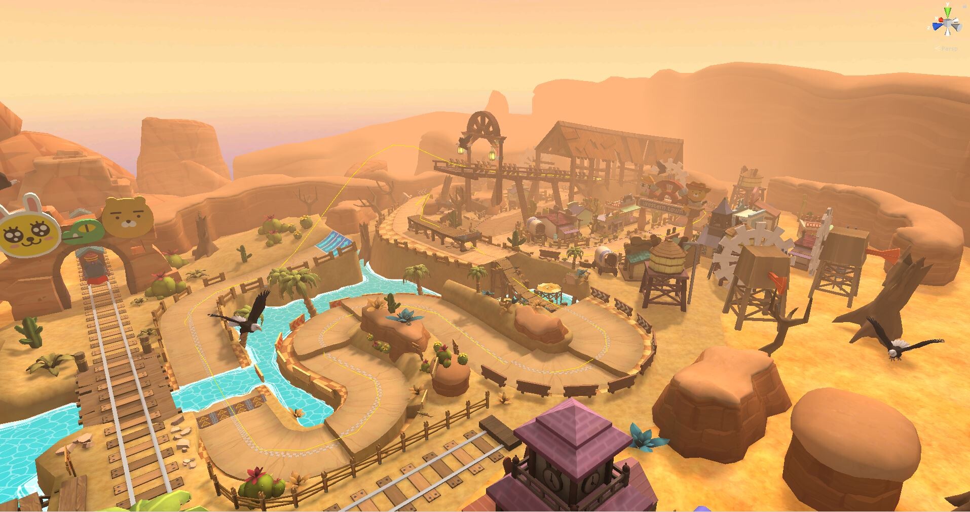 ArtStation - Friends Racing_Desert Map