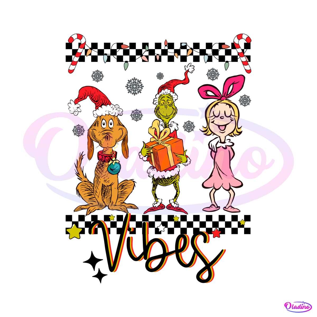 ArtStation - Retro Grinch Cindy Lou Who Christmas Vibes SVG Download