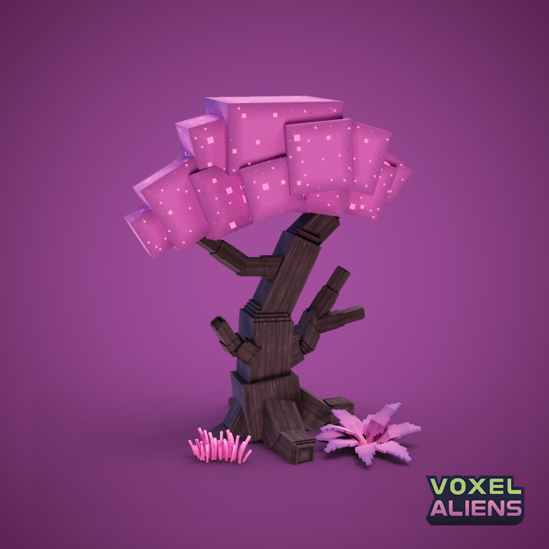 Voxel Aliens - Nature Props - Voxel Art