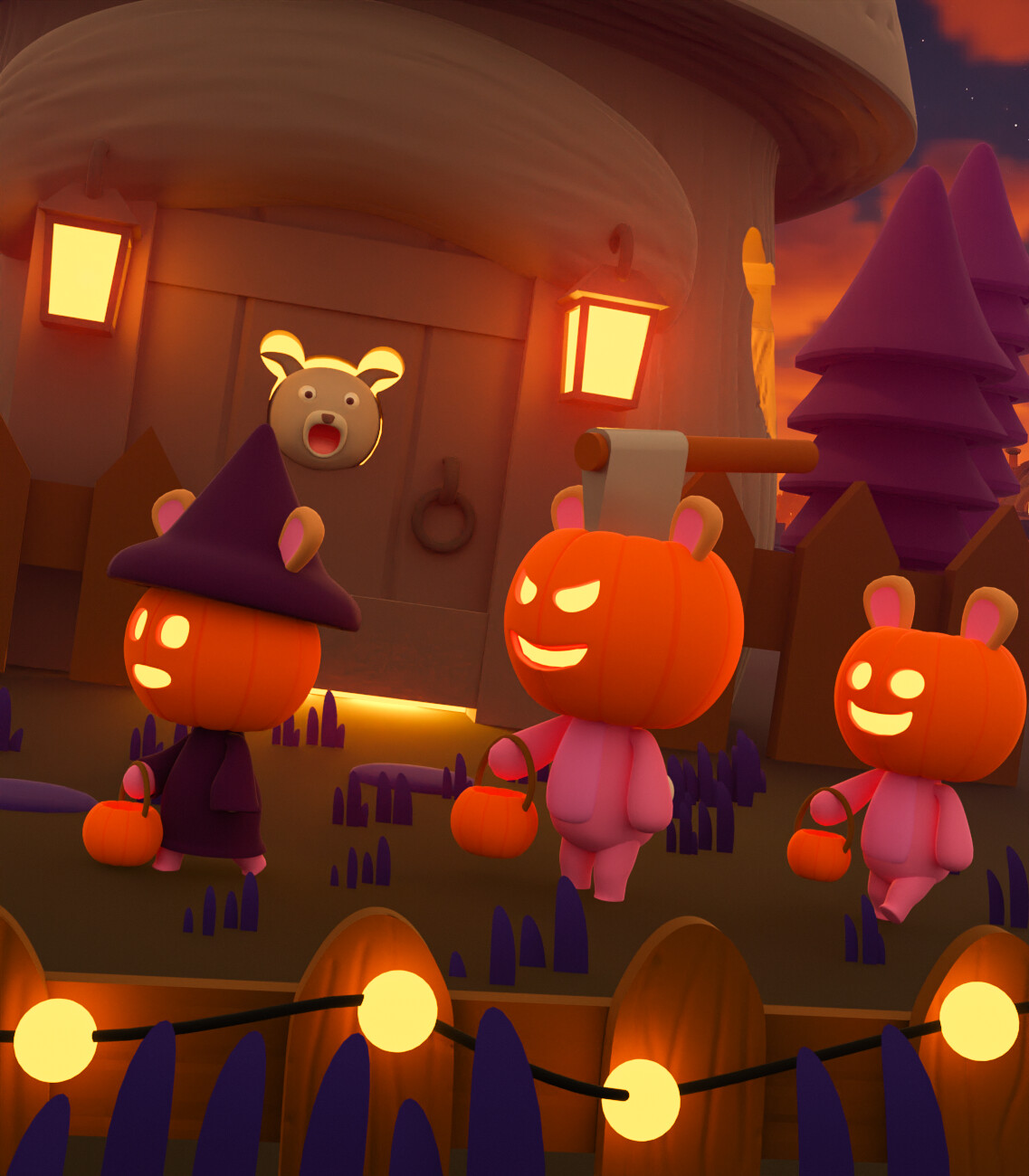 ArtStation - Happy Halloween - 3D Marketing art