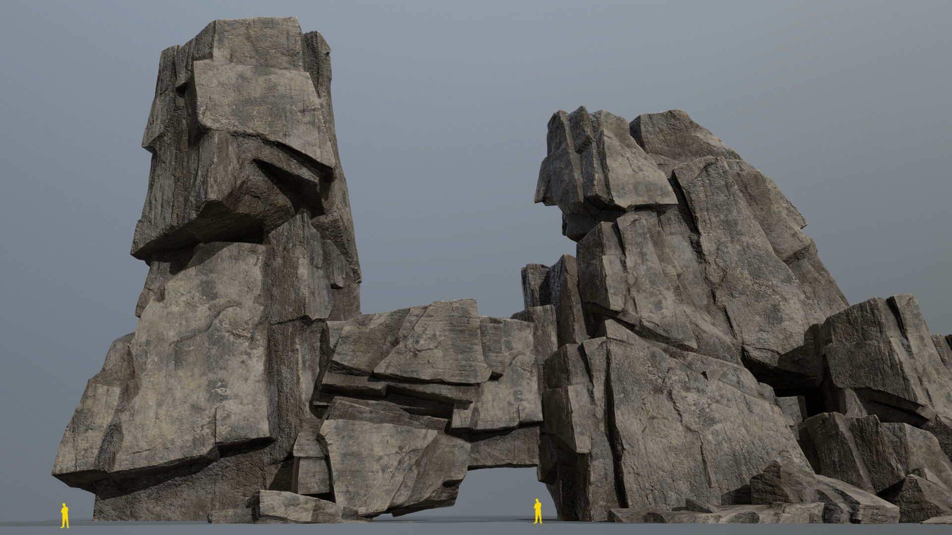 ArtStation - cliff rocks