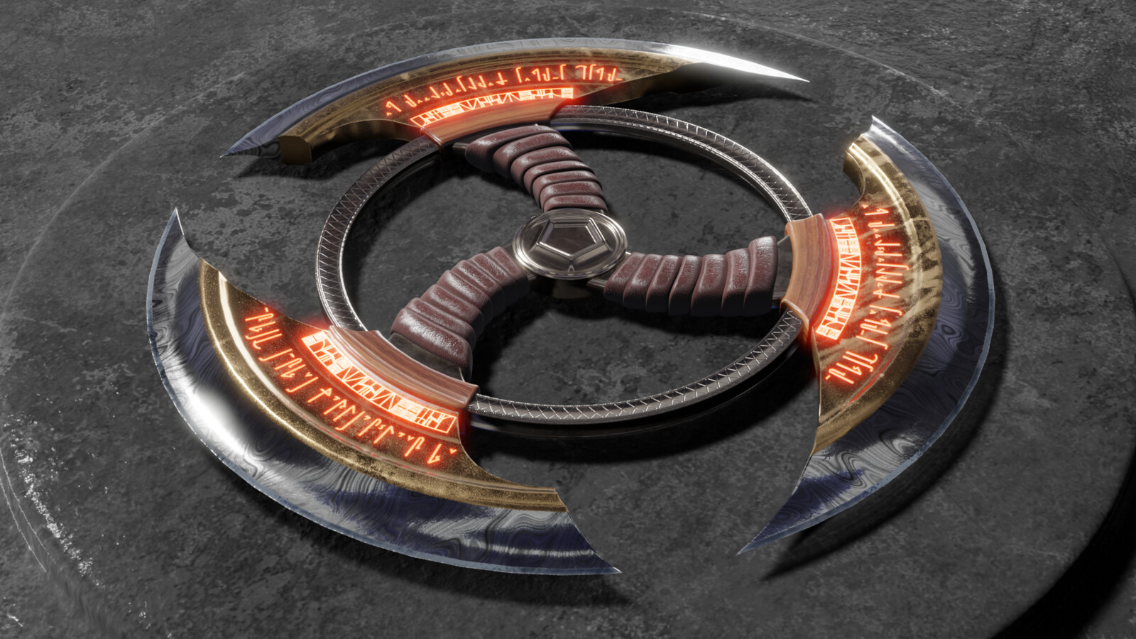 Angry Rancor - Tri-Bladed Circular Sith Weapon