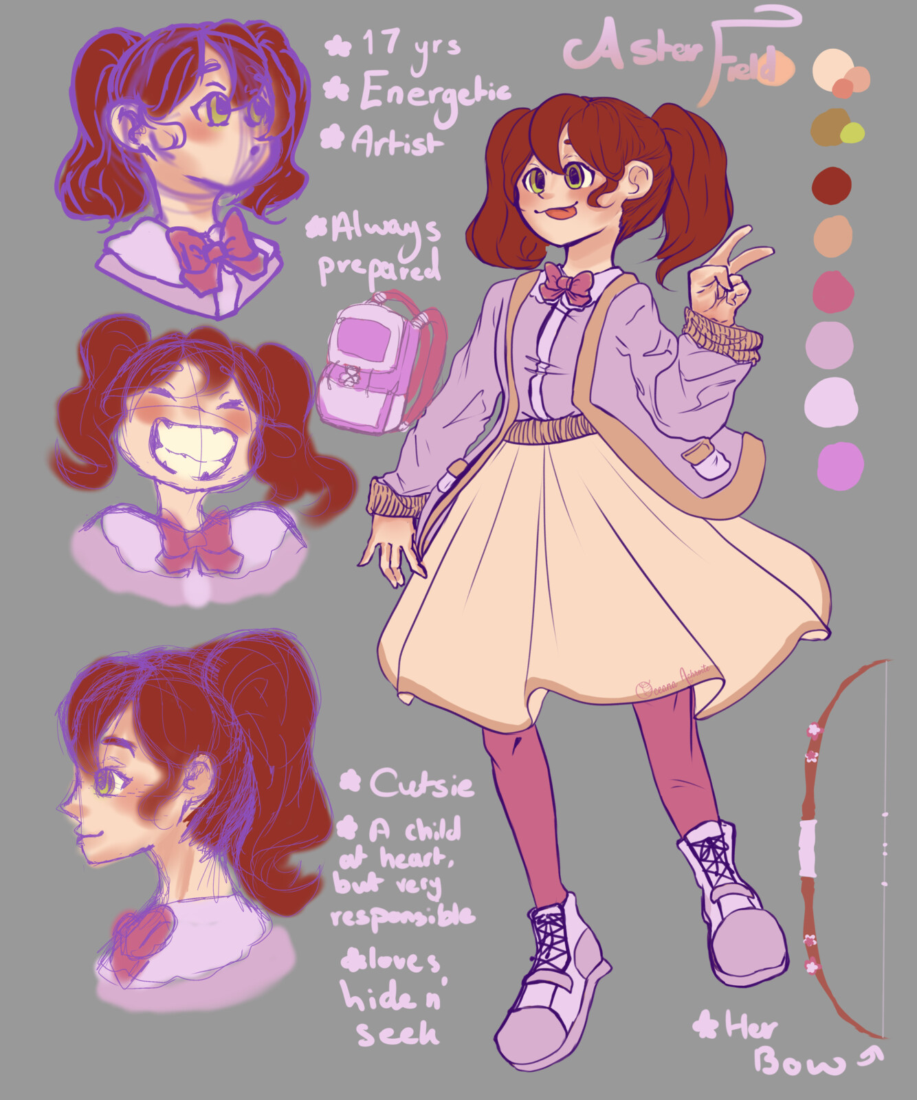 Oceana Achroite - Character Design- Aster Feild