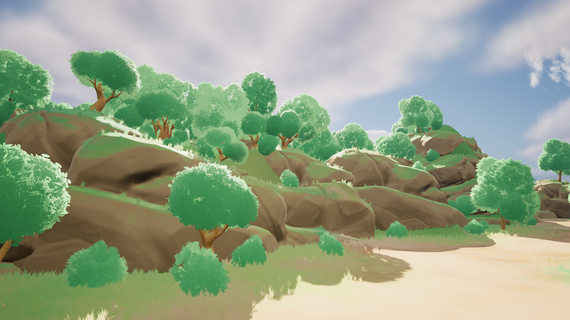 ArtStation - Stylized plains RVT