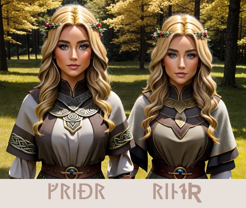 ArtStation - Gríðr and Rindr, mothers of revenge and victory