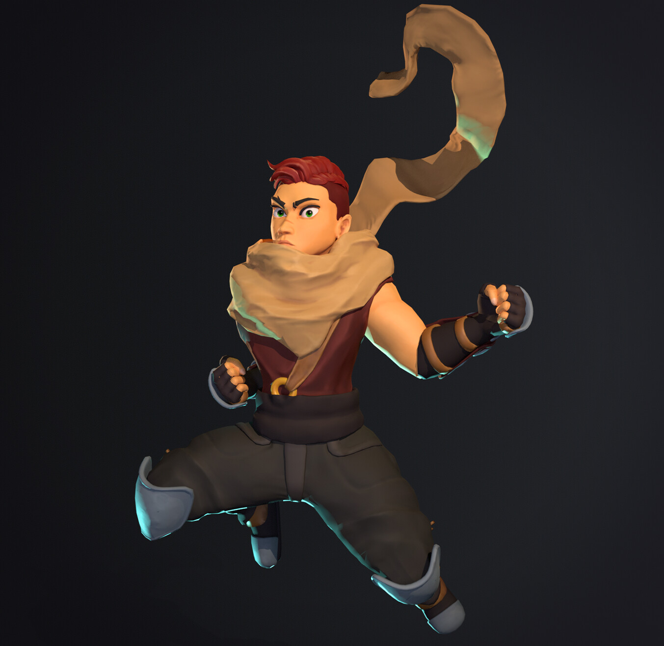Jeff Row - Cel - Game Ready Hand Painted Stylized Character - Practice